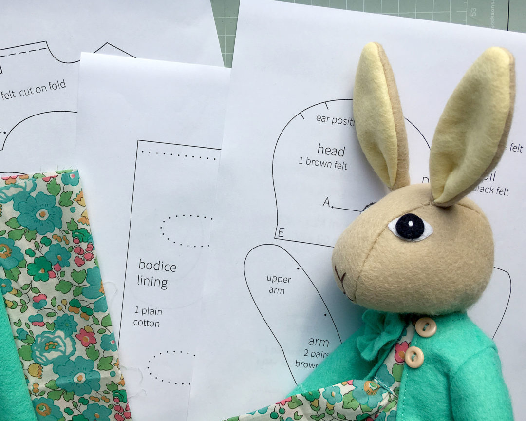 Tabitha - a rabbit doll sewing pattern with removable clothes | Tilly ...